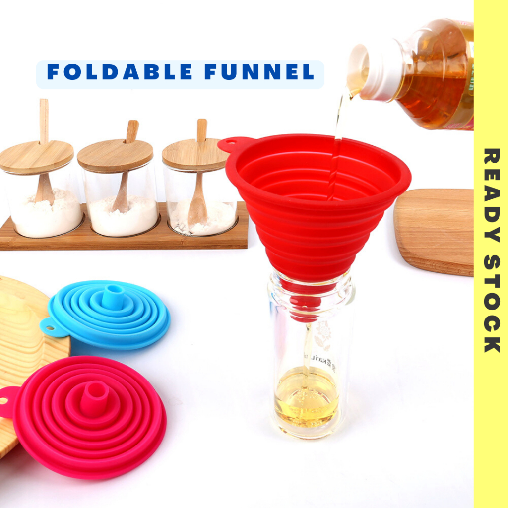 Silicone Funnel Foldable Funnel 折叠漏斗 | Shopee Malaysia