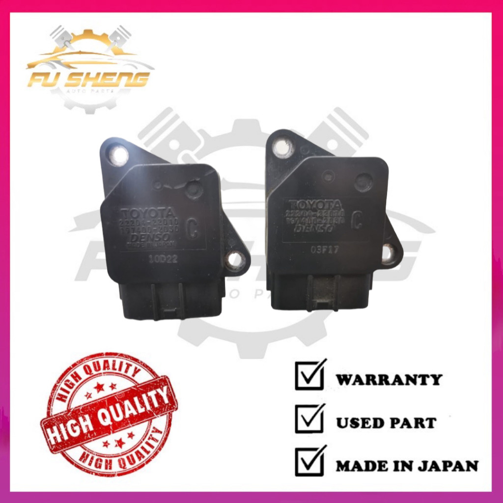 Toyota Air Flow Sensor For Camry Acv30,Wish ,Estima Acr30, Altis, Vios ,Innova PN : 22204-22010 ...
