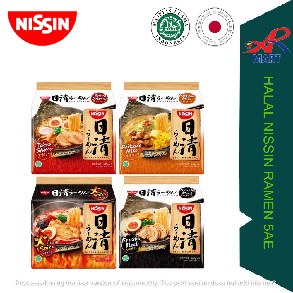 Nissin Japanese Ramen - Hokkaido Miso/Tokyo Shoyu/Kyushu Black/Red ...