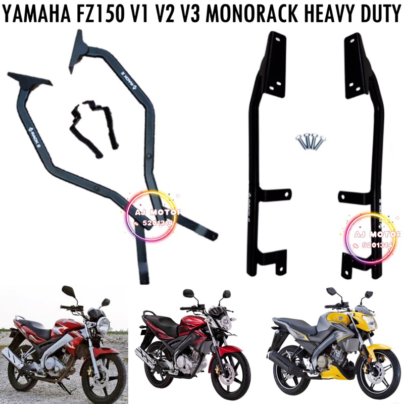 YAMAHA FZ150 FZ V1 V2 V3 MONORACK HEAVY DUTY RACK 2 MADE IN MALAYSIA ...