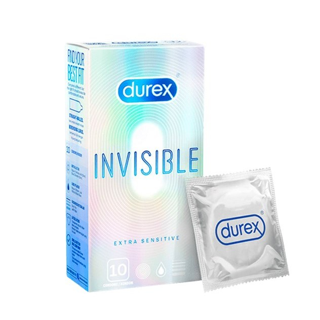 DUREX Comdom (10's- Invisible Extra Sensitive/Lubricated/Real Feel)(12 ...