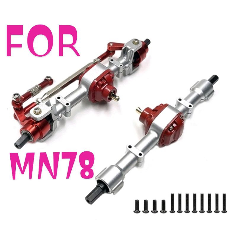 MN78 Metal Front and Rear Axle with 3mm to 4mm Shaft Sleeve for MN78 MN ...