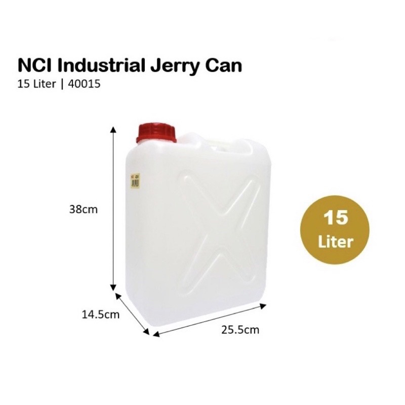 (NEW)NCI BRAND TONG AIR BERSIH / BEKAS AIR MINUMAN/PLASTIC JERRY CAN ...