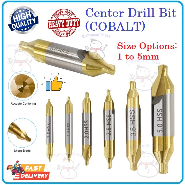 1-5MM Cobalt Coated Angle Center Drill Bits HSS Metal Drilling Hole ...