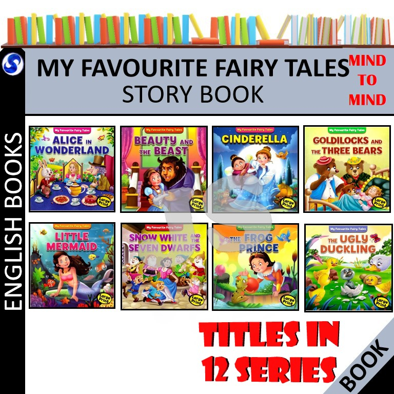 MY FAVOURITE FAIRY TALES LARGE PRINT STORY BOOK - MIND TO MIND | Shopee ...