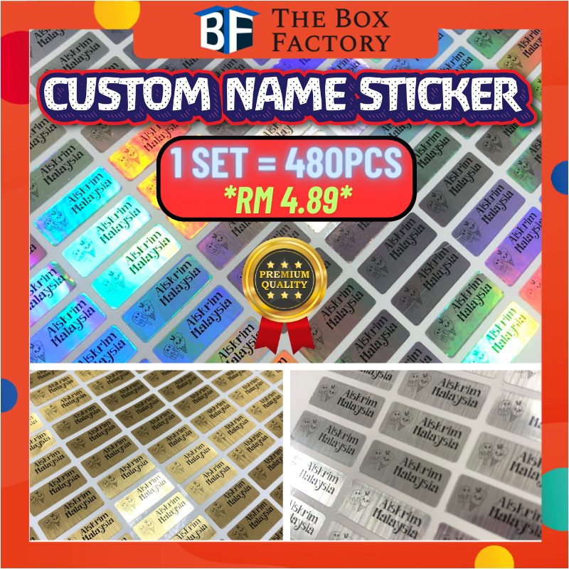 🔥LOWEST PRICE🔥WATERPROOF Name Sticker | Label Product Sticker | Student ...