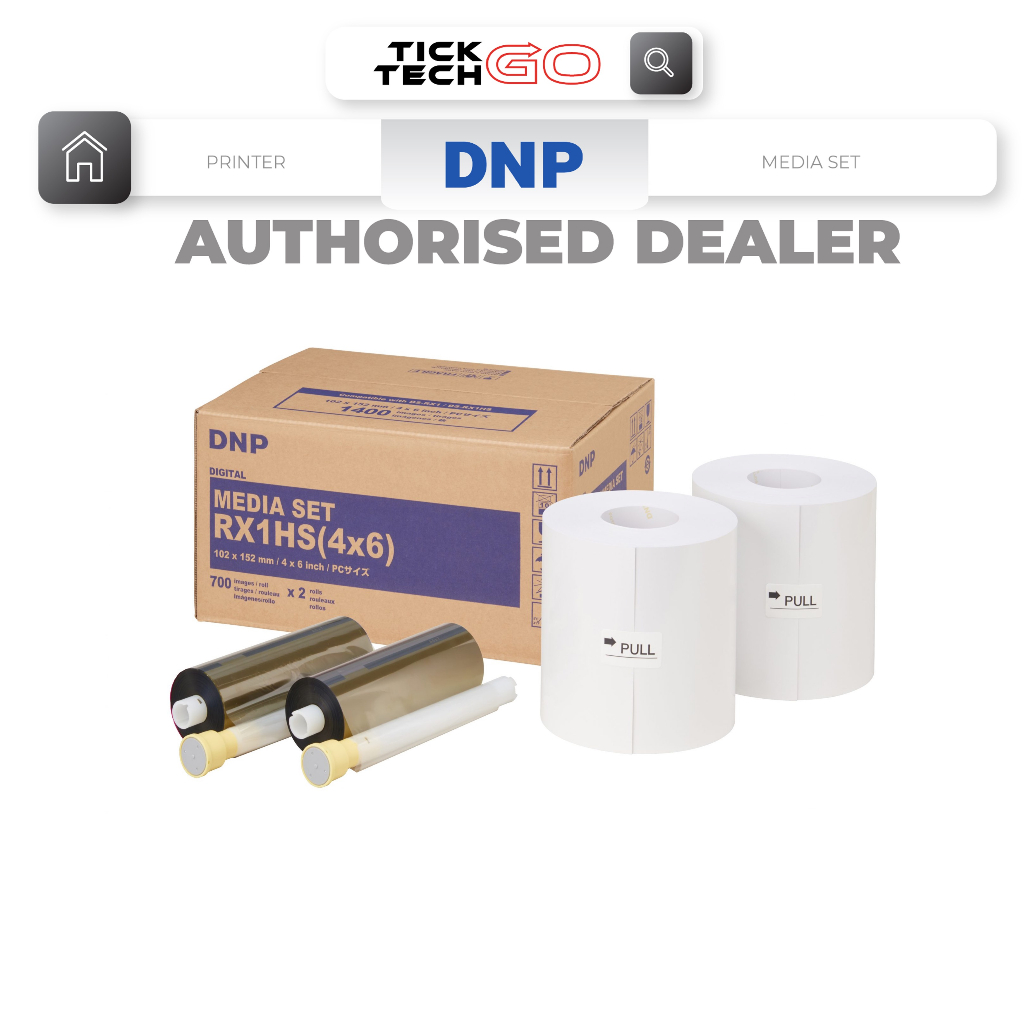 DNP 4 X 6 MEDIA SET FOR DS-RX1HS & RX1 PRINTERS (2 set/box) – 700 pcs per roll | Shopee Malaysia