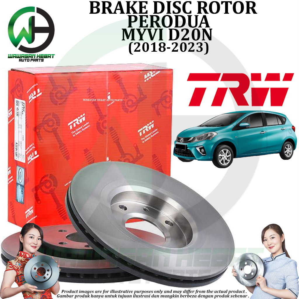 Perodua Myvi D20N Front Brake Disc Rotor TRW [ 1Pair ] [ Original ...