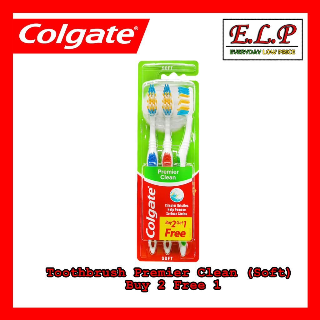 Colgate Premier Clean Toothbrush Buy2Get1(Soft) | Shopee Malaysia