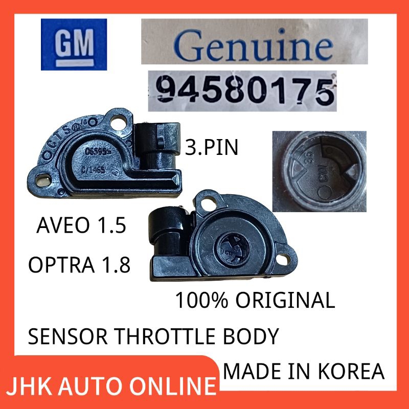 AVEO OPTRA 1.8 SENSOR THEROTTLE BODY 94580175 3 PIN 100% ORIGINAL MADE ...