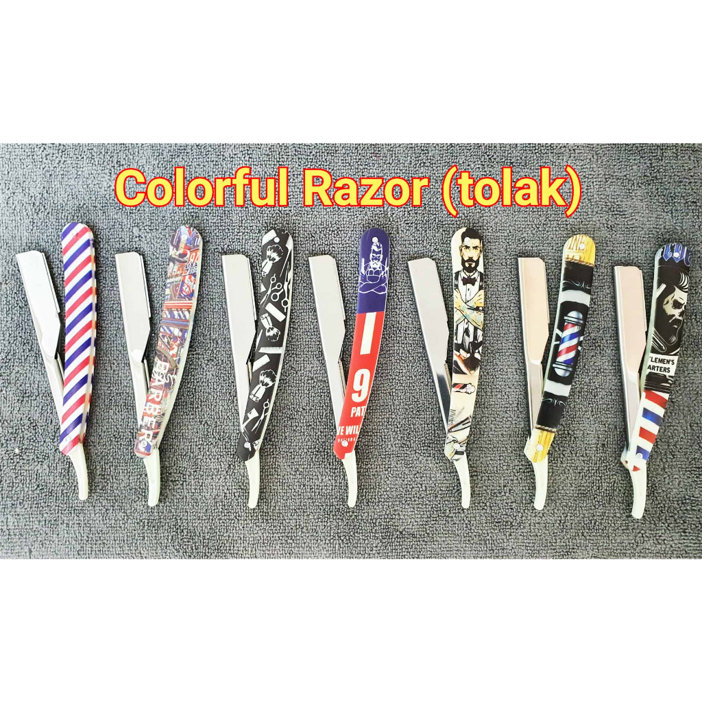 18010 Professional Colorful Folding Razor (tolak) | Shopee Malaysia
