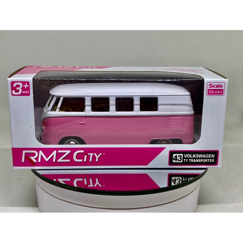 RMZ City VOLKSWAGEN T1 TRANSPORTER Pink Edition Van Bus Delivery Pickup ...