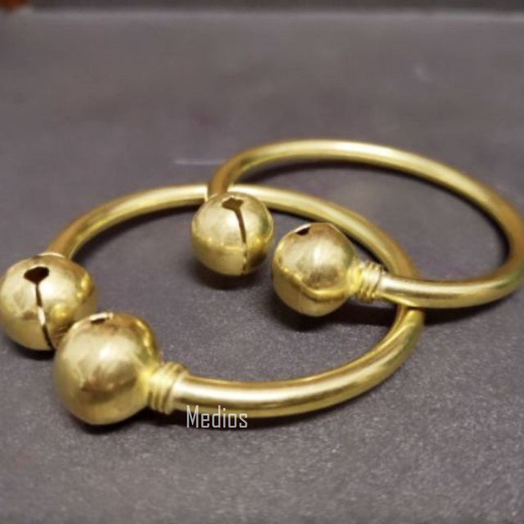 [Ship From KL] 1 PCS Gelang Tembaga Loceng Budak Thai Brass Tube Kids ...