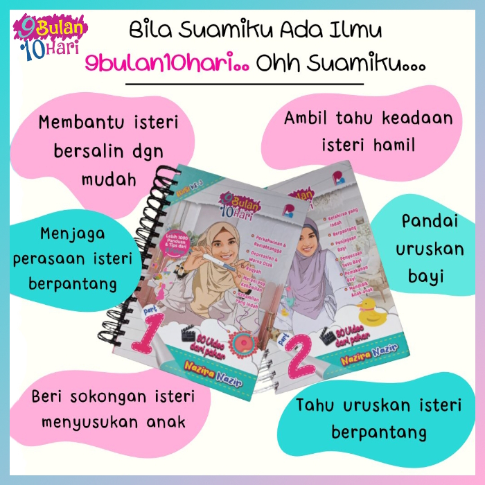 [2 Buku] Boxset 9 Bulan 10 Hari | Edisi Ke-3 | Nazira Nazir | Shopee ...