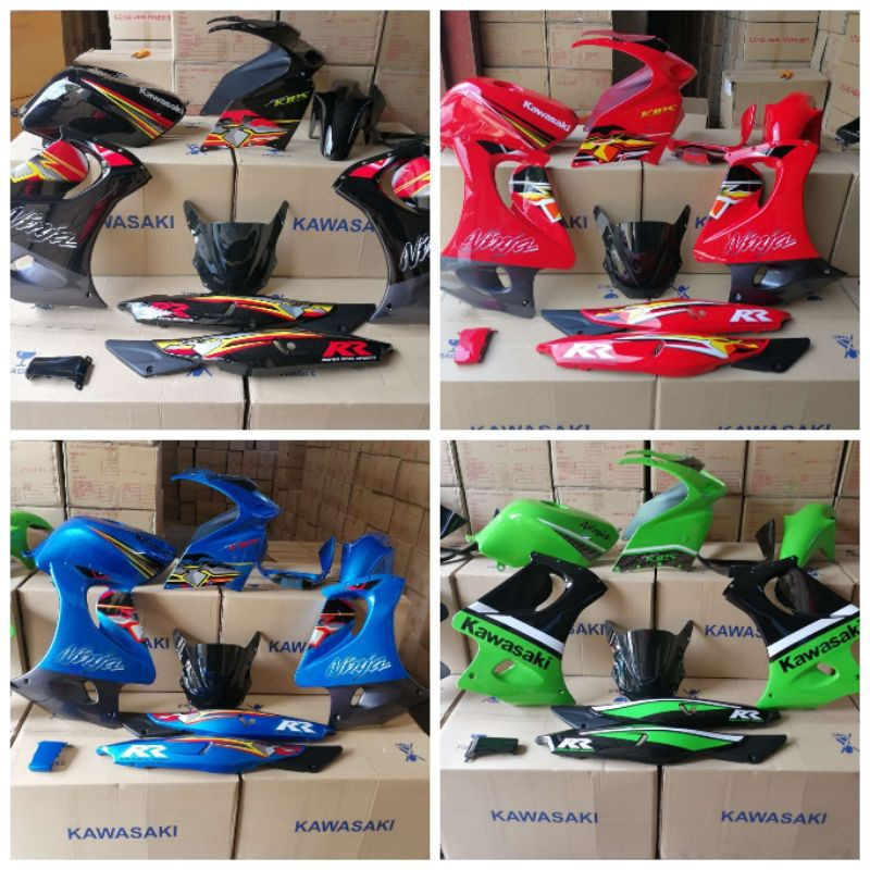 COVERSET KAWASAKI ZX KRR 150 RR NINJA SHURIKEN RR150 DOUBLE R KENJI INDON | Shopee Malaysia
