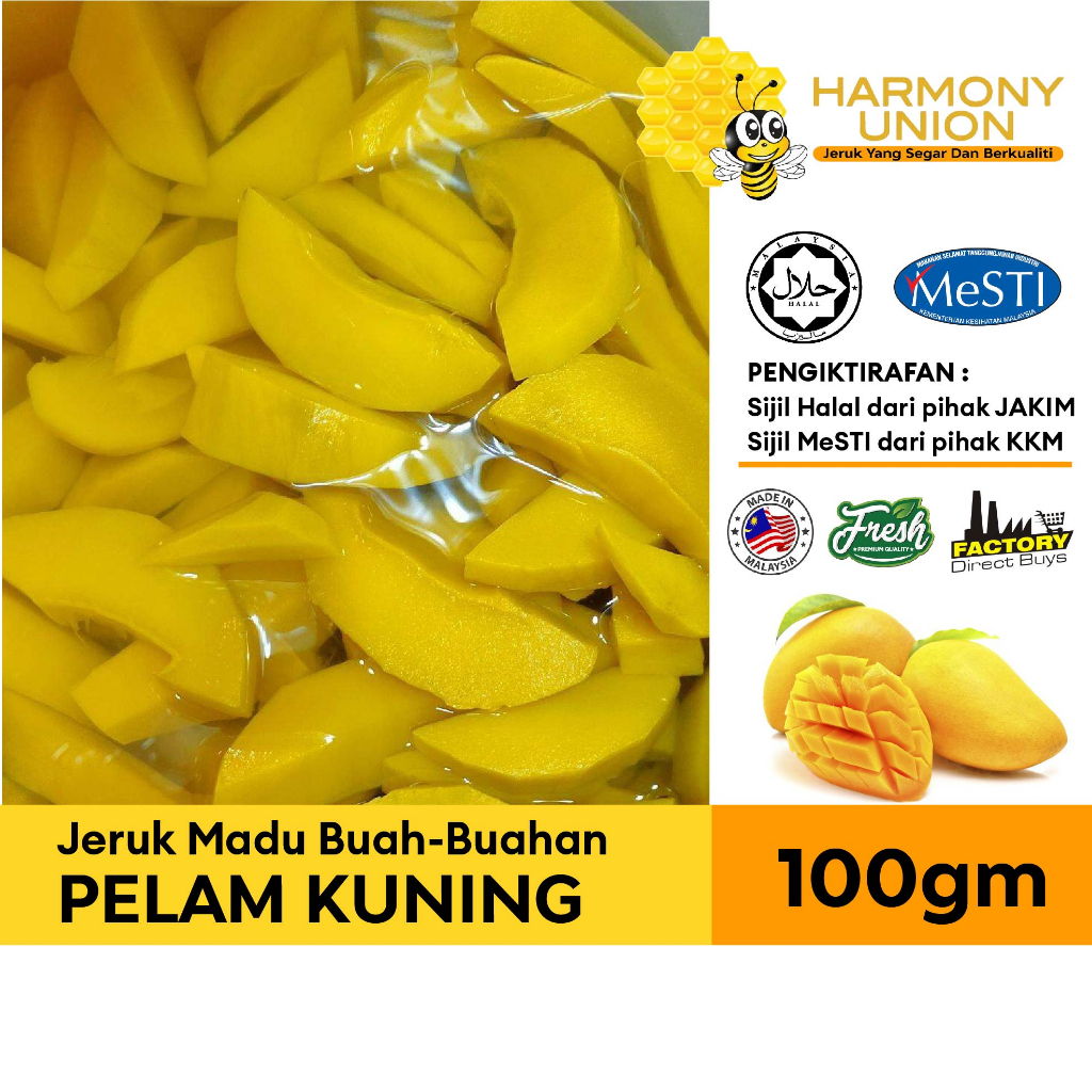 Harmony Union | Jeruk Madu Pelam Kuning | Mangga Kuning Madu | Halal Local Fruits Pickles ...