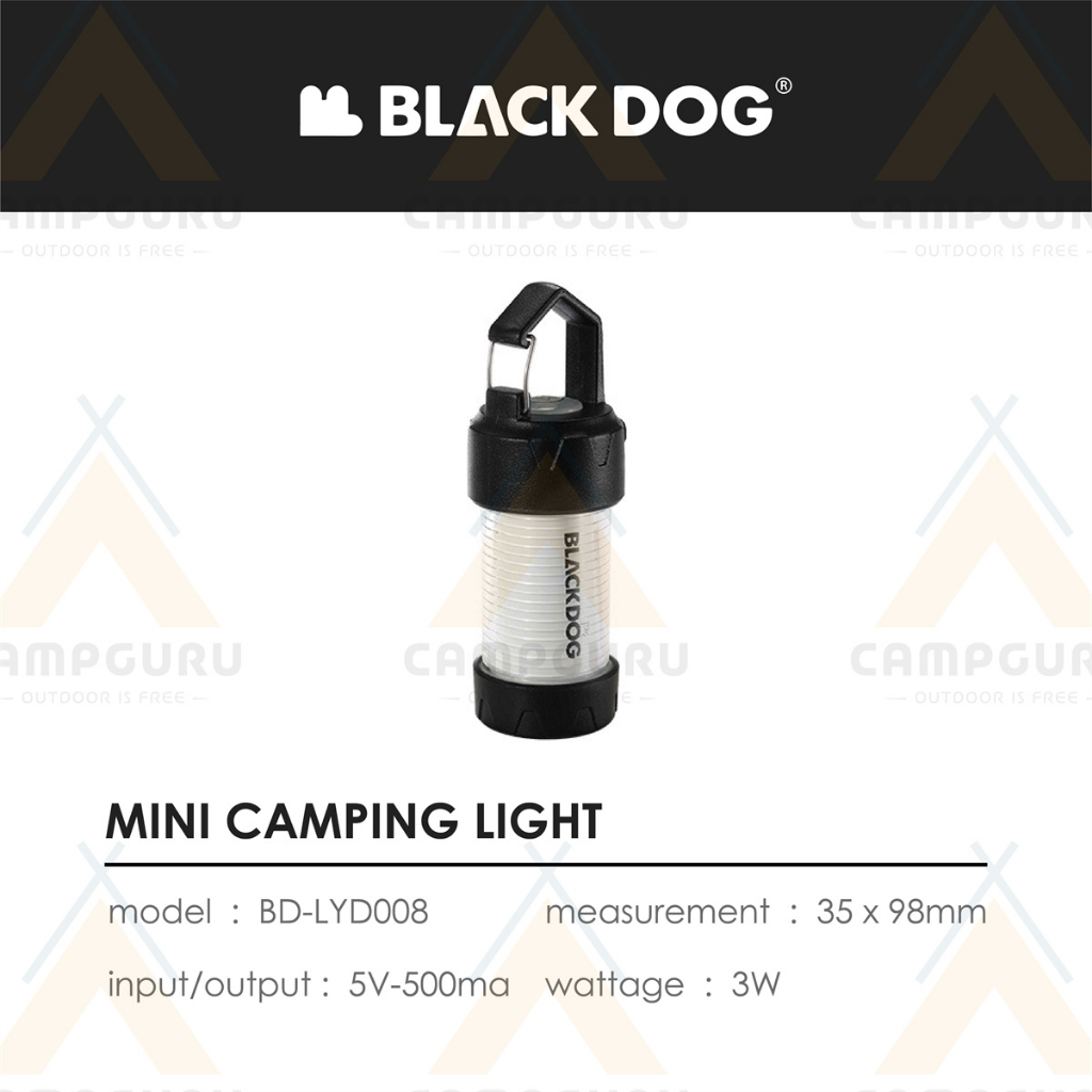 Blackdog Mini Camping LED Lantern Lamp ML4 Outdoor Tent Light up to 35h ...