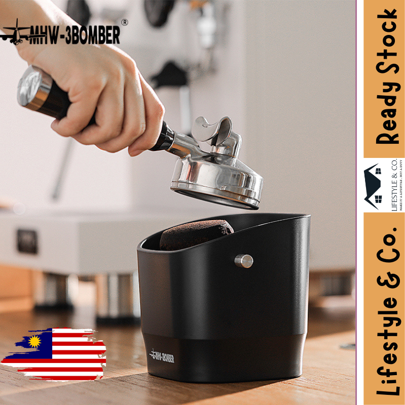 MHW-3BOMBER Espresso Knock Box Dismountable Knock Bar and Non-Slip Base ...