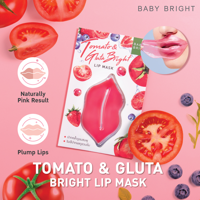 Baby Bright Tomato & Gluta Bright Lip Mask 10g | Shopee Malaysia