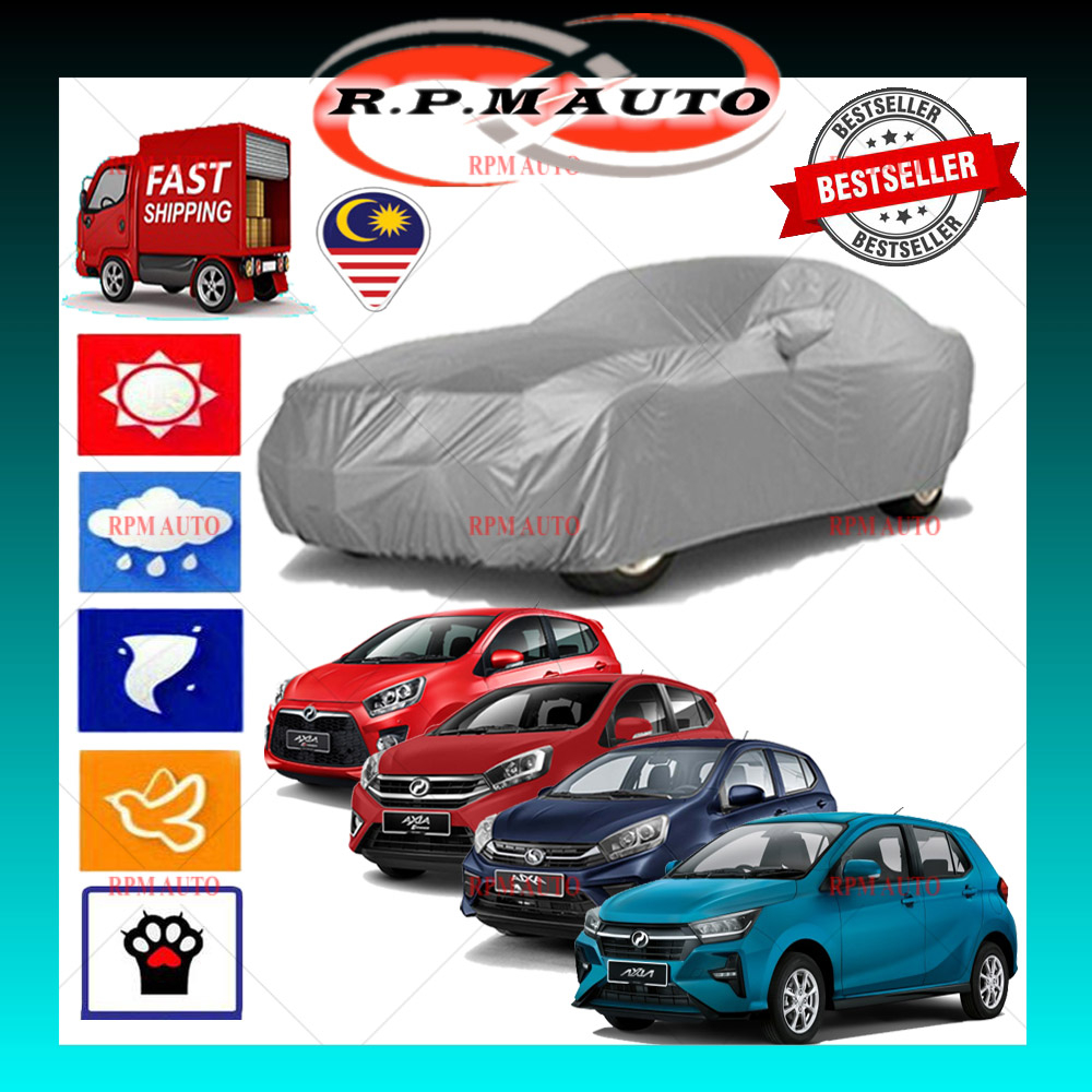 Perodua Axia Protection Sun-proof UV Dust Outdoor Car Cover Yama ...