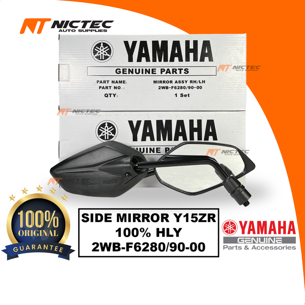 SIDE MIRROR Y15ZR Y16ZR FZ150 NVX 100% ORIGINAL HONG LEONG YAMAHA 2WB-F6280/90-00 LC135 FZ150 ...