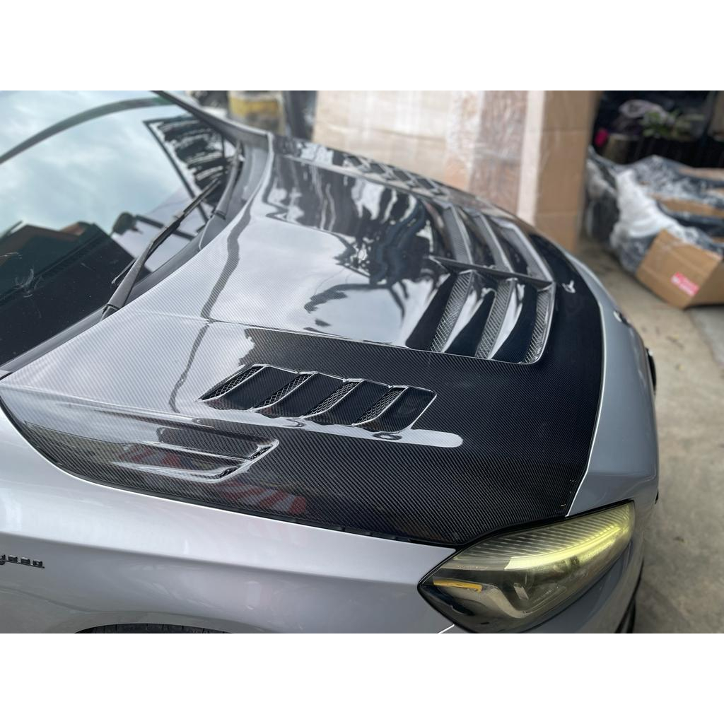 1 mercedes benz a class w176 varis carbon fiber hood bonet fit ...