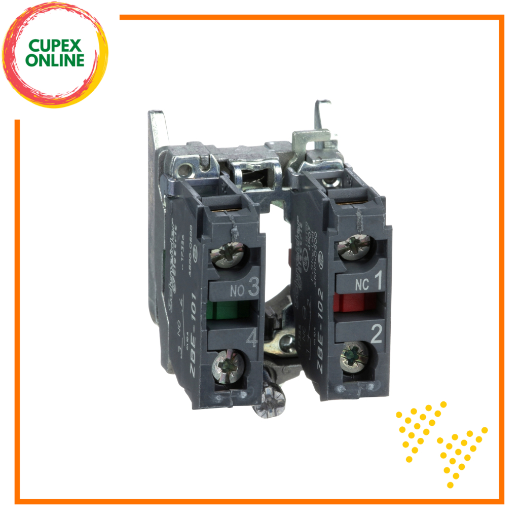 SCHNEIDER ELECTRIC Harmony XB4 ZB4BZ Single Contact Block with Body ...