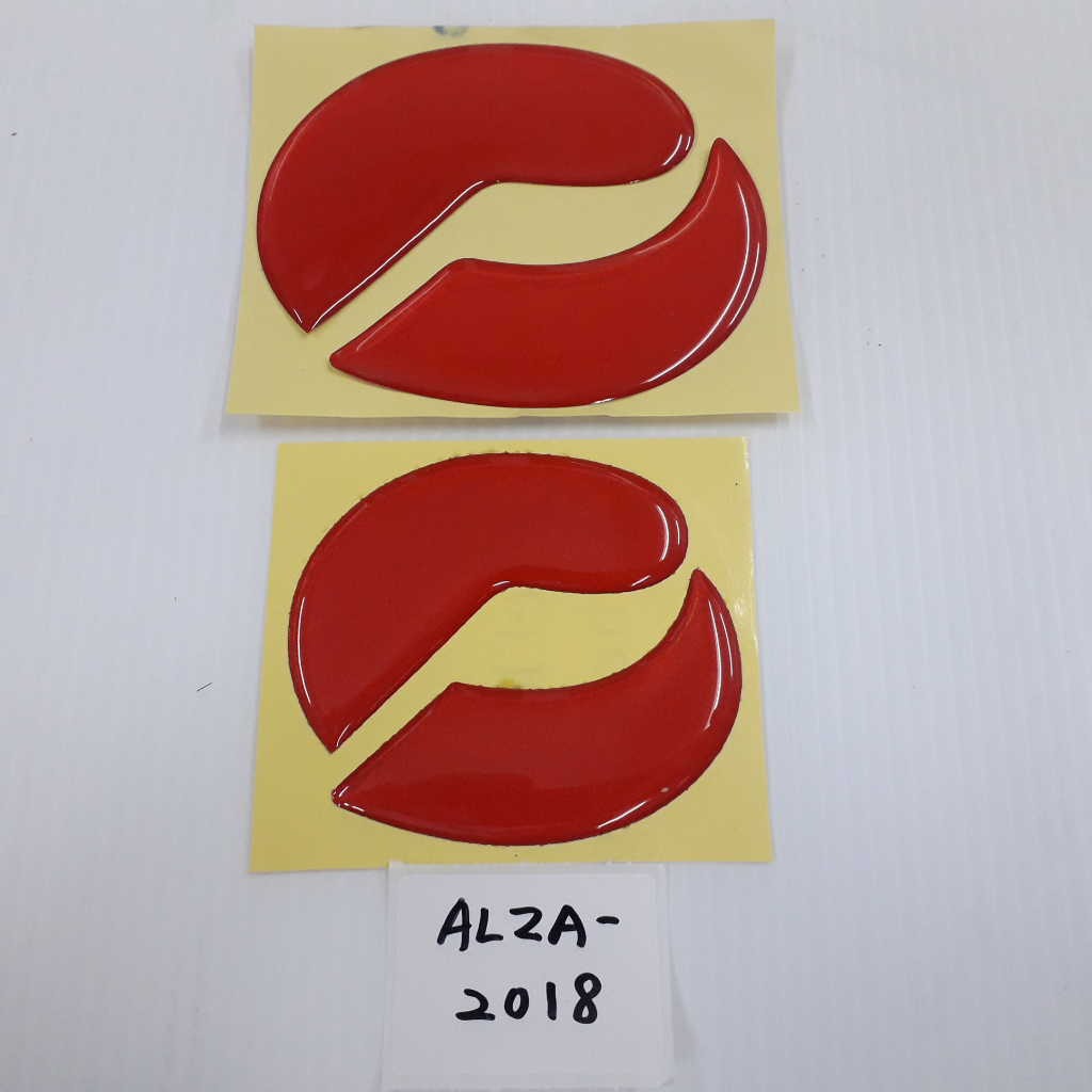 (1PAIR ALZA-2018) LOGO EMBLEM STICKER FRONT & REAR SET FOR PERODUA ALZA ...