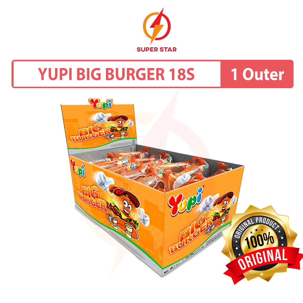 Yupi Gummy Big Burger (18s x 28g) | Shopee Malaysia