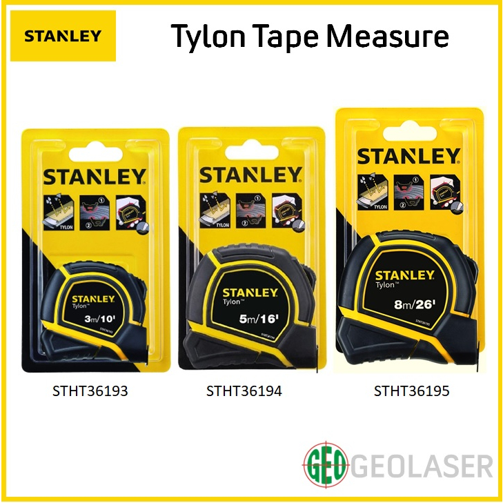 STANLEY 3M / 5M / 8M Tylon Measurement Tape 36195 (STHT36193 STHT36194 ...