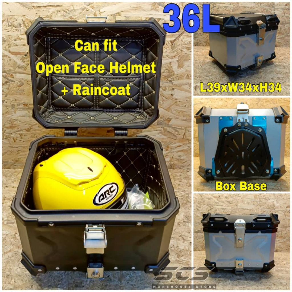 Top Box Aluminum Alloy 36L X Design Accessories Motor Y16 RS150 MT09 ...