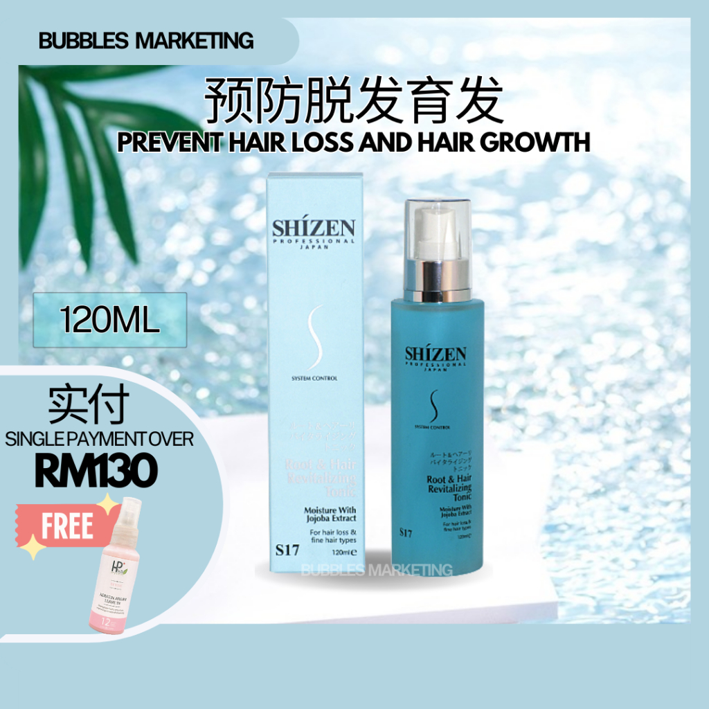 Shizen Root & Hair Revitalizing Tonic 120ml 防脱育发生发水ubat gugur rambut ...