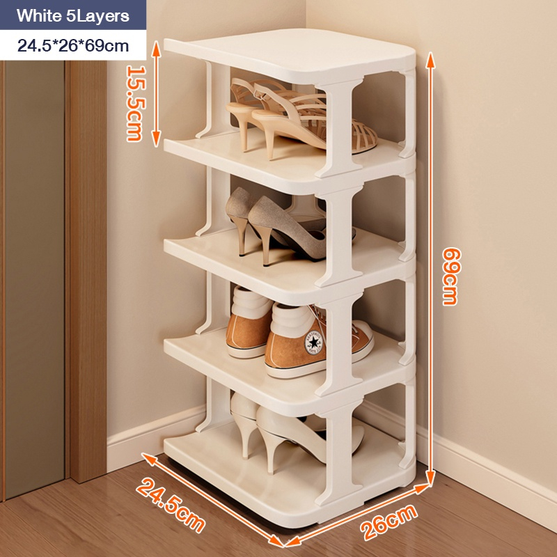 Stackable Shoe Rack Multi-Layer Shoe Storage Rack Portable Shoe Shelf ...