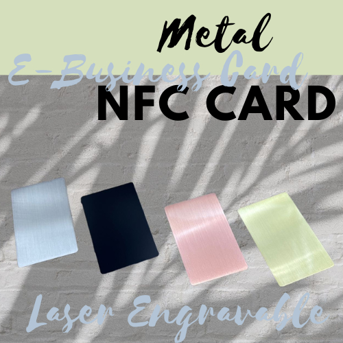 Laserable NFC Blank Design Metal Card Ntag216 Engravable Waterproof for ...