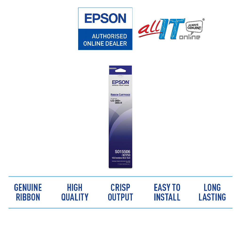 Epson S015506 Epson 7753 Ink Ribbon Epson LQ-300 Ribbon Epson LQ-300 ...