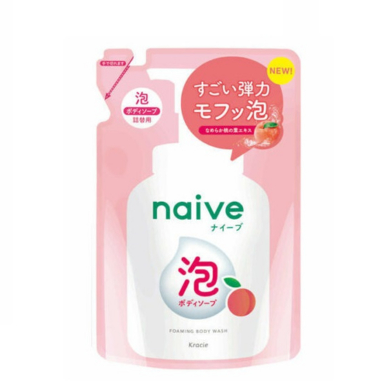 Naive Foaming Body Wash Jumbo Refill Peach Leaf Extract (450ml) | Shopee Malaysia