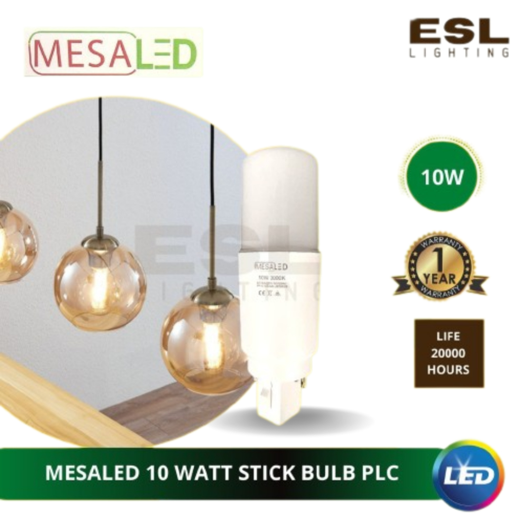 ESL LIGHTING MESALED PLC Light 10Watt Stick (Daylight/Warmwhite ...