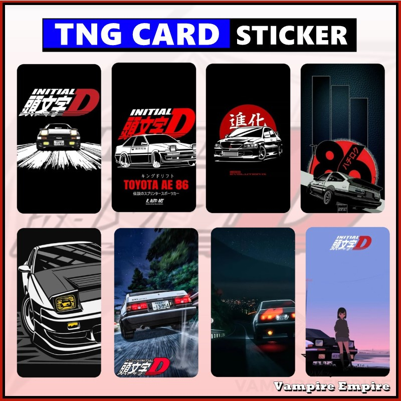 INITIAL D ( Series 1 ) - Touch n Go Card Sticker Cover (Waterproof ...