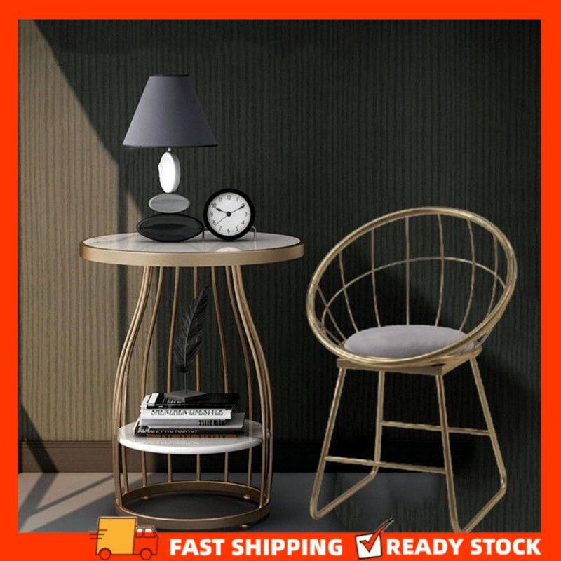 Side Table Round Coffee Table Living Room Corner Table Sofa Side Table ...