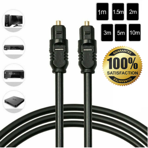🇲🇾 Optical Audio Cable,Toslink Digital Fiber Optic Cable Compatible ...
