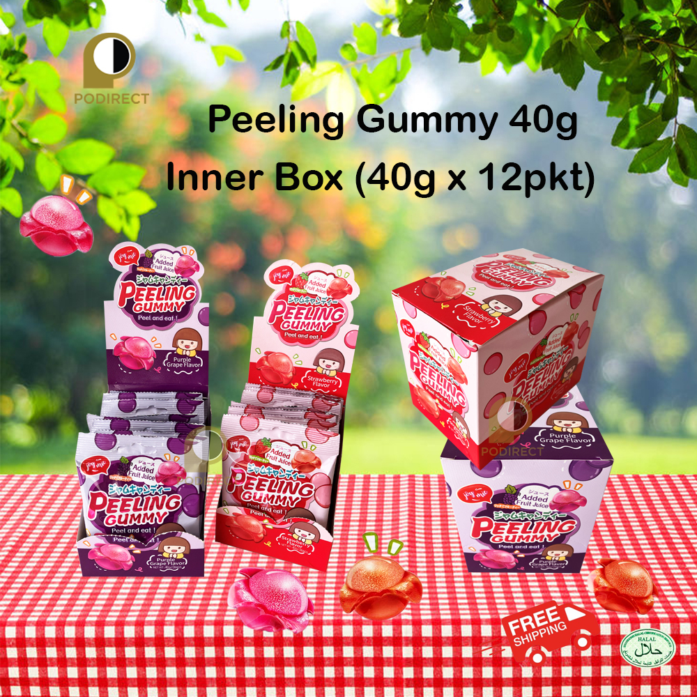 [Stok Sedia][Halal] JOYMIE Gula Gula Getah Berperisa Peeling Gummy 40G ...