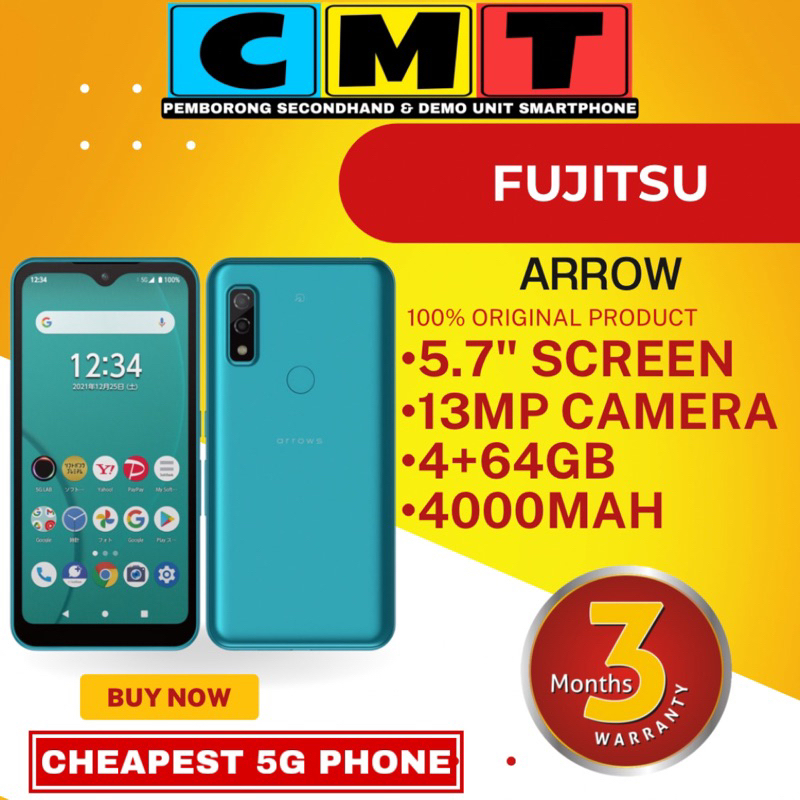 [READY STOCK] Fujitsu Arrows We 5G, Arrow Be4 Plus, Arrow Be4, Arrow Be ...
