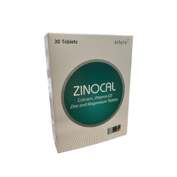 ZINOCAL TABLET 30'S (ZINC, MAGNESIUM, CALCIUM, VITAMIN D3) | Shopee ...