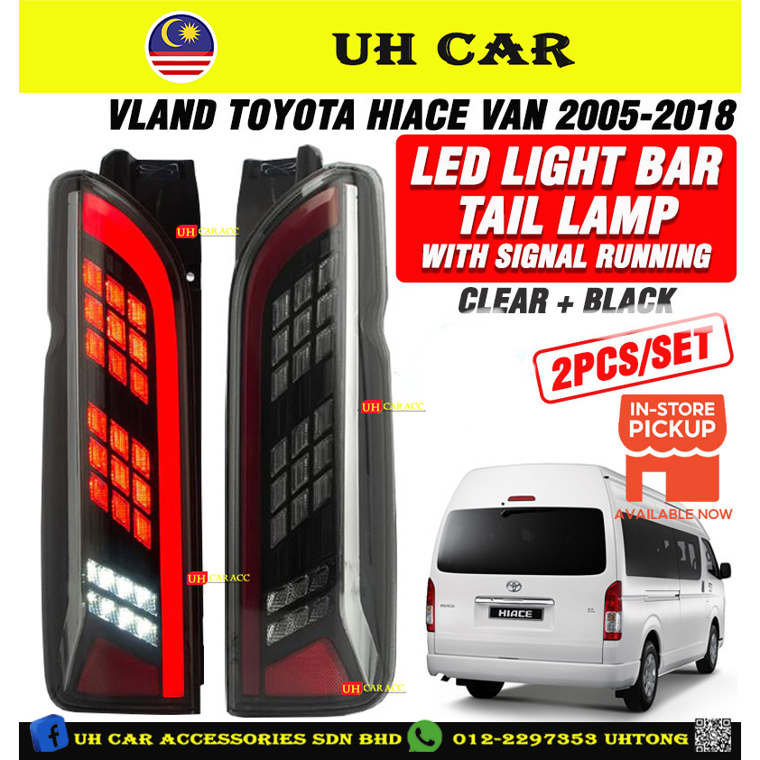 Toyota Hiace Van 2005 - 2018 Led Light Bar Tail Lamp Taillamp Light ...