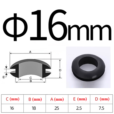 [1 PCS] Rubber Grommet RING Panel Hole 3mm-20mm Cable Wire Protective ...