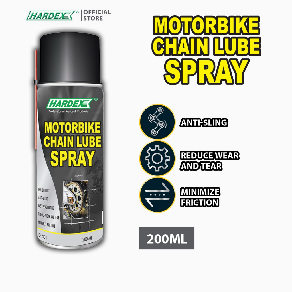HARDEX Motorbike Chain Lube Spray (200ml) HD-501 | Shopee Malaysia