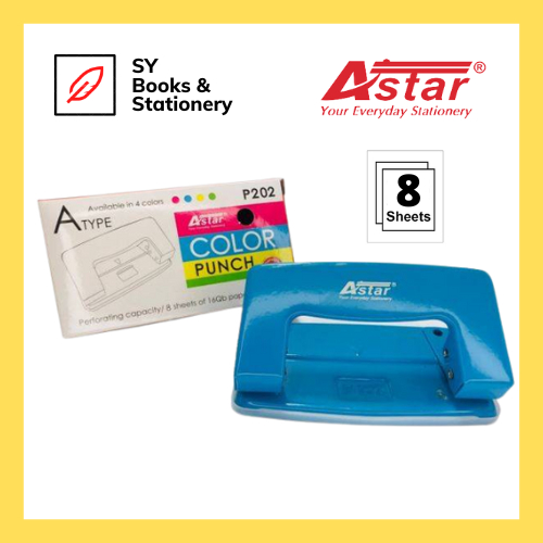 ASTAR P202 / P902 Two Holes Color Puncher / Paper Punch / Penebuk ...