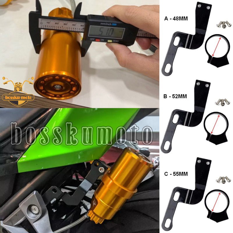 UNIVERSAL BOTTLE MONOSHOCK BRACKET A/B/C/D/E/F | Shopee Malaysia