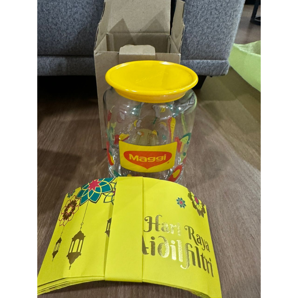Limited Edition Luminarc Glass Jar Air tight by Maggi | Shopee Malaysia