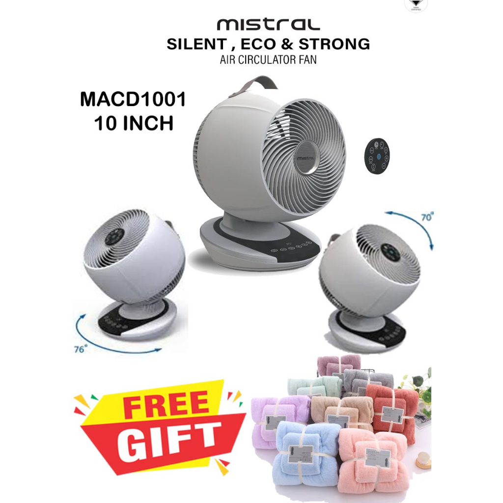 Mistral Air Circulator Fan / Table Fan / Oscillation Fan MACD1001 ...